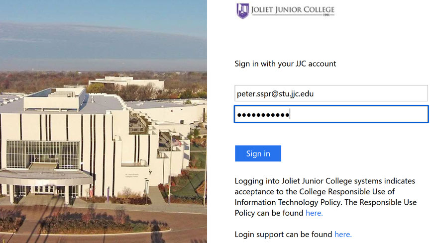 New Account Setup | Joliet Junior College